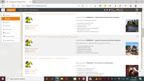 Online Theory now offered! - Diggerman Training